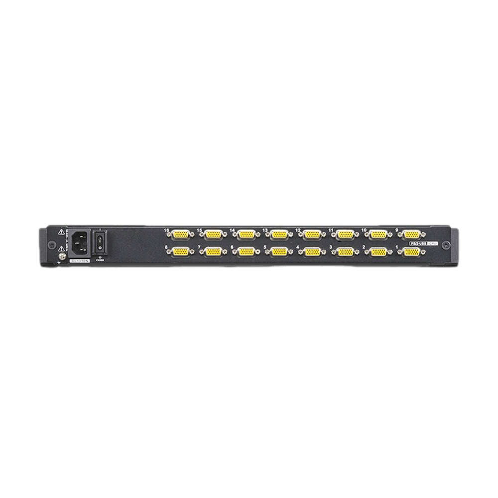 ATEN 16-Port PS/2-USB VGA Single Rail LCD KVM Switch CL1316 – Benda